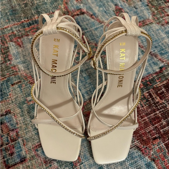 Kat Maconie | Shoes | New Kat Maconie 0 Leather Ivory Heels | Poshmark